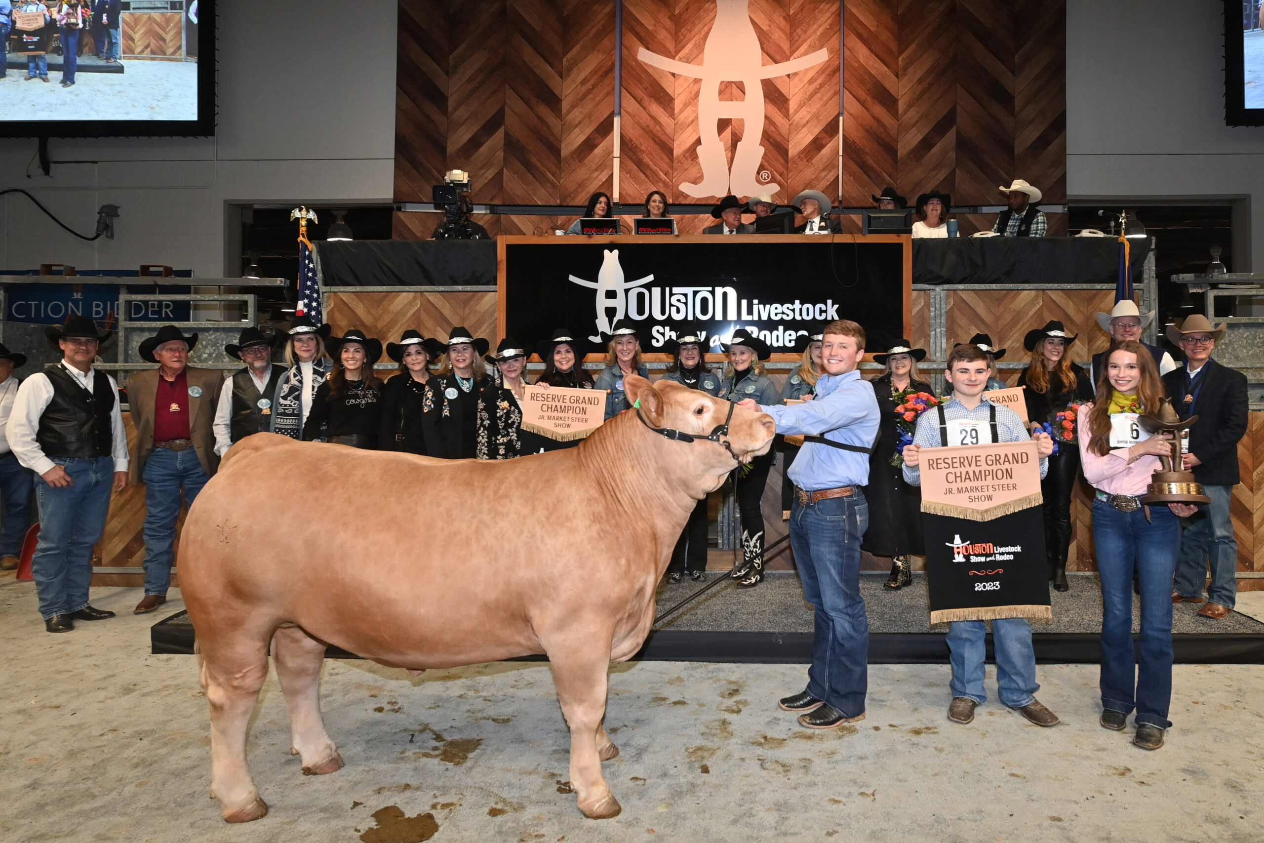 Bids Flew as the Grand and Reserve Grand Champion Junior Market Steers Sold at the Houston ...