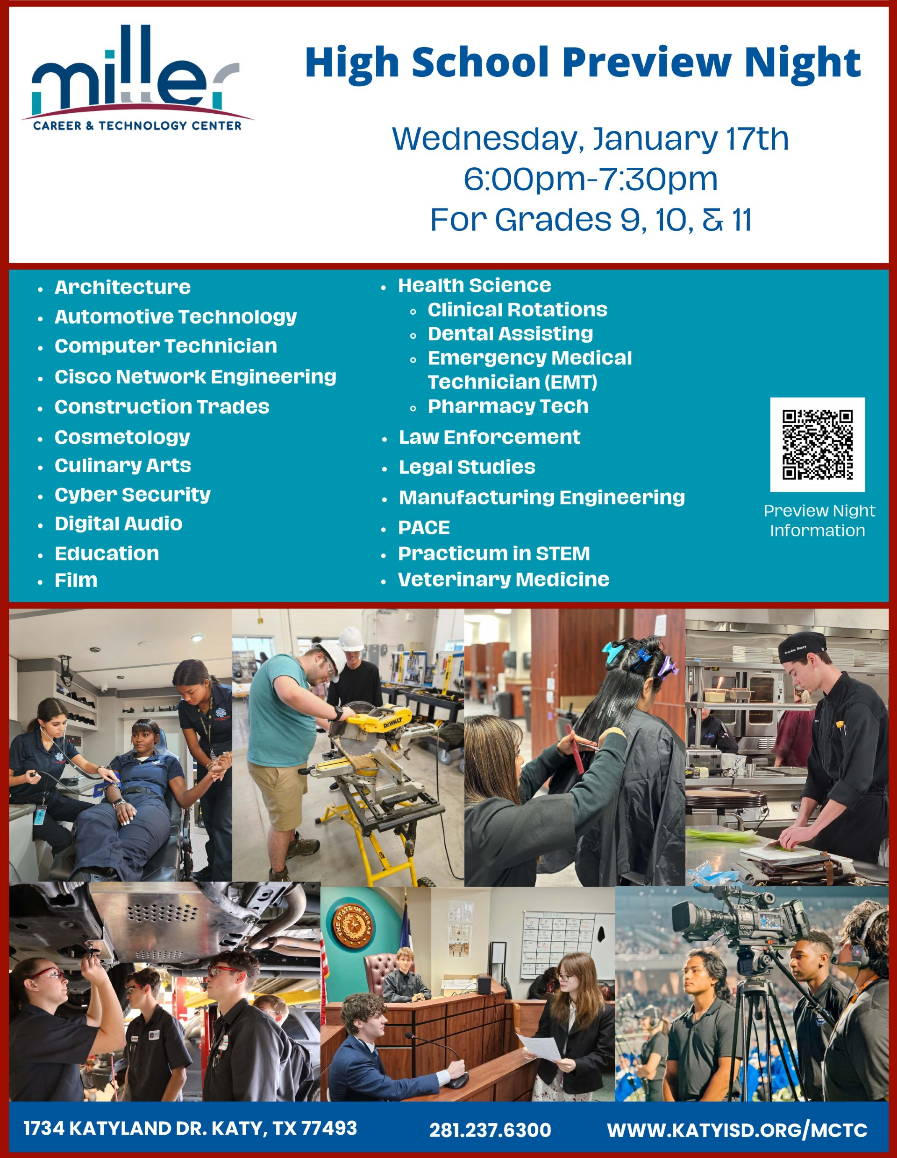 Miller CTC Preview Nights Showcase Career & Technical Education Courses ...